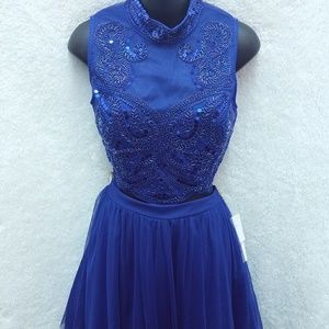 Love Reign | Dresses | Love Reign Woman 2 Piece Dress Royal Blue Mix ...